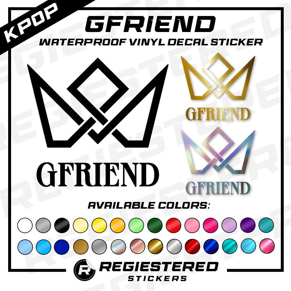KPOP GFRIEND Logo Vinyl Decal Sticker Waterproof | Shopee Singapore