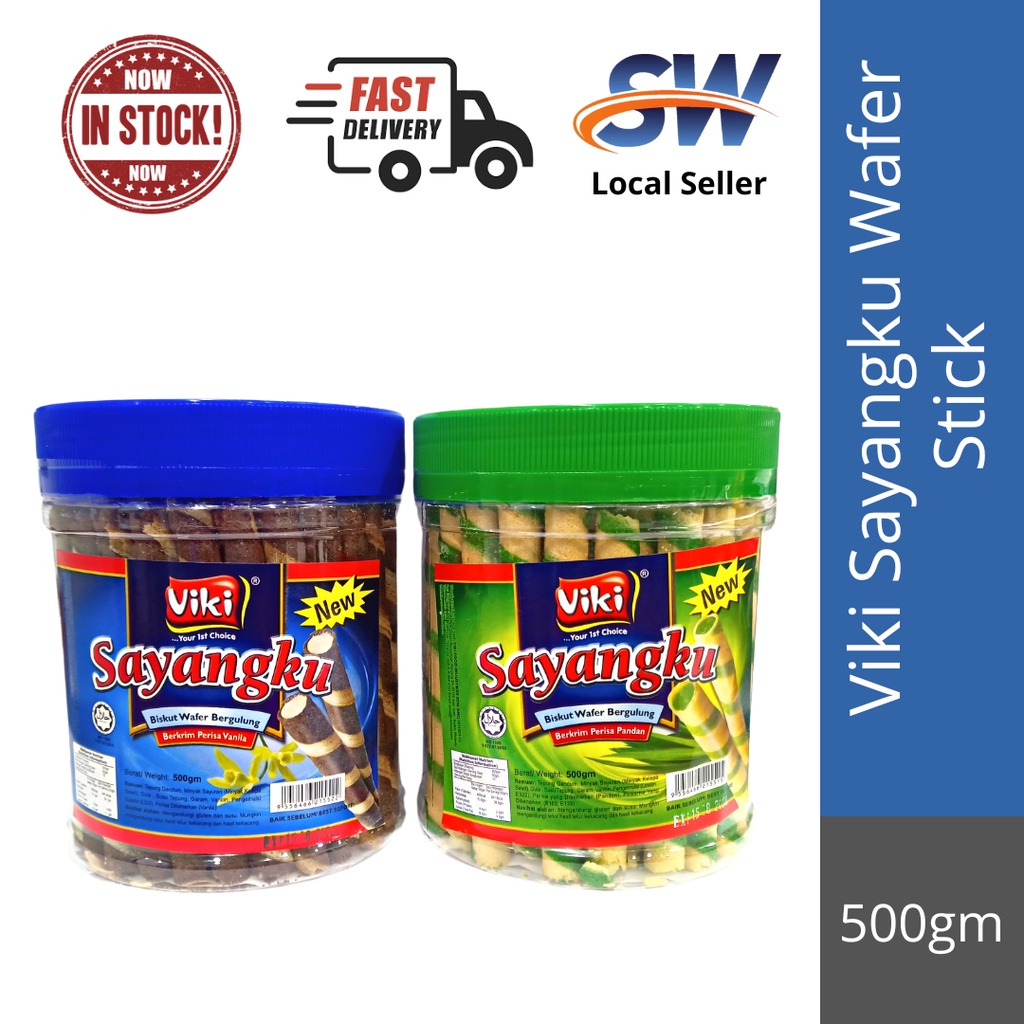 Viki My Dear Wafer Stick 500g (Pandan/Vanilla) | Shopee Singapore