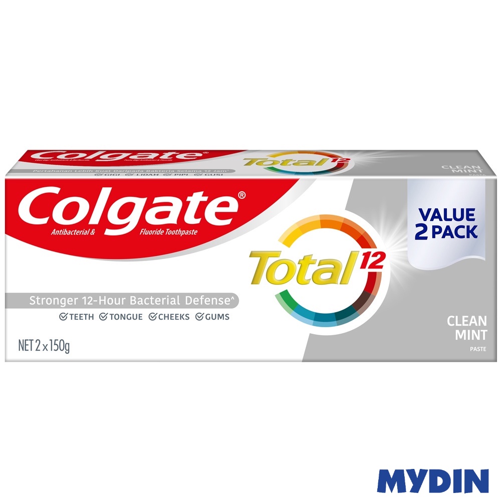 Colgate Total 12 Toothpaste (150g x 2) - 5 Variants | Shopee Singapore