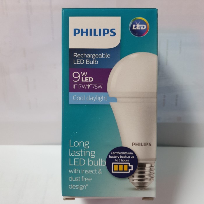 Philips 9W Rechargeable Led Bulb | Shopee Singapore