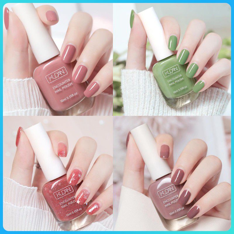 Kudan Water-based Nail Polish No-bake Long-lasting Quick Dry Tearable ...