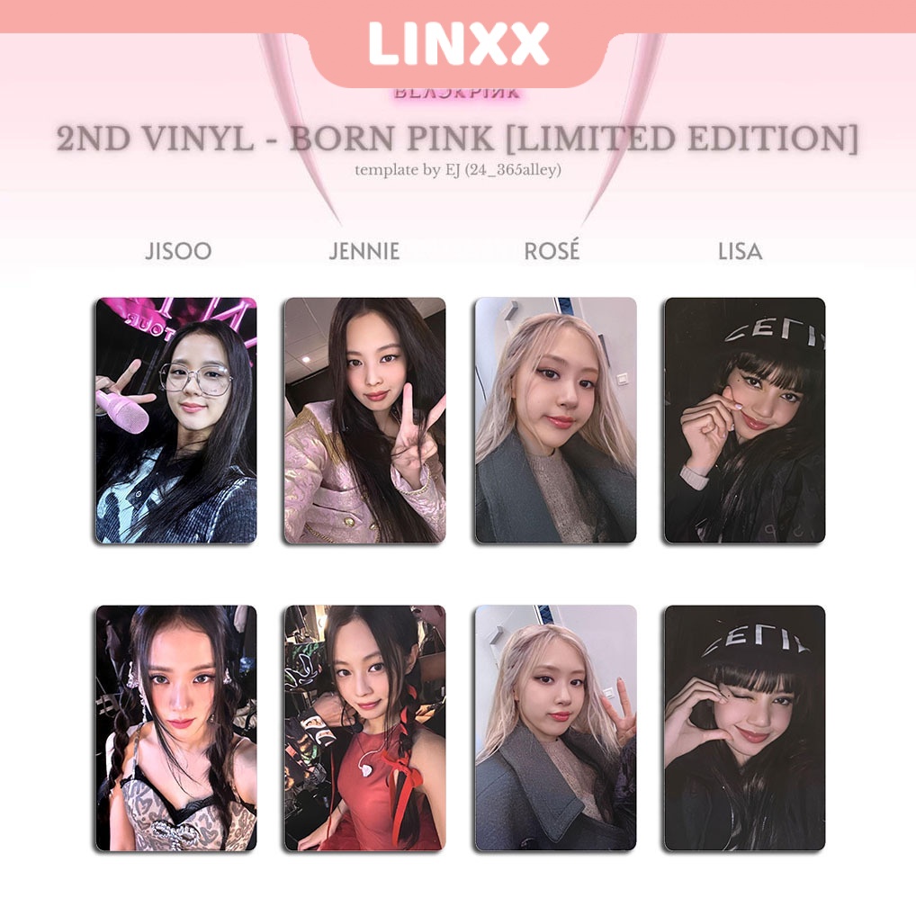 LINXX BlackPink 2ND Vinyl Born Pink Album Lomo Card Kpop Photocards ...