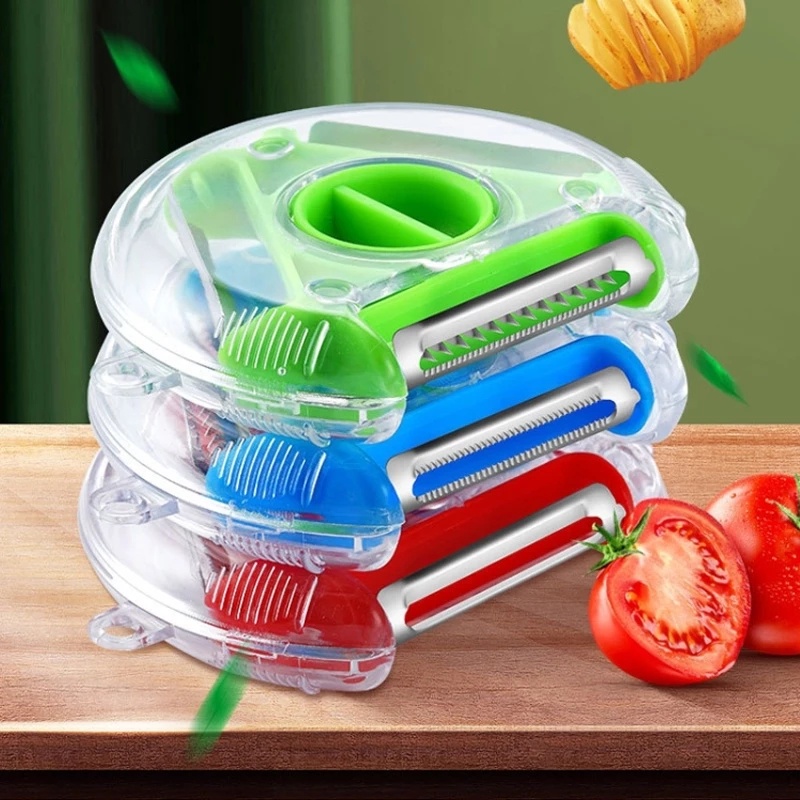 Magic 3 In 1 Fruit Vegetable Peeler Shredder Slicer Multifunction Potato Carrot Peeler Kitchen ...