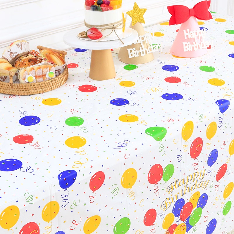 New Colourful Balloon Table Cover Table Cloth for Birthday party ...
