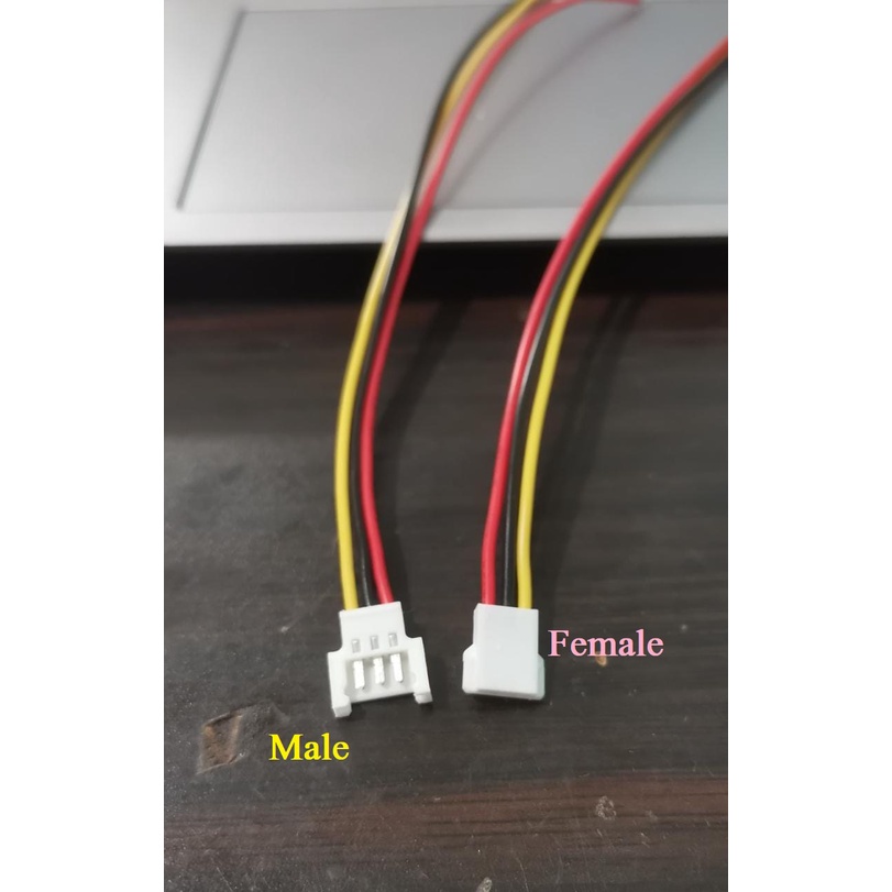 PUTIH 15cm JST DS LOSI connector Cable 2.0mm 3Pin 3P Male Female Socket ...