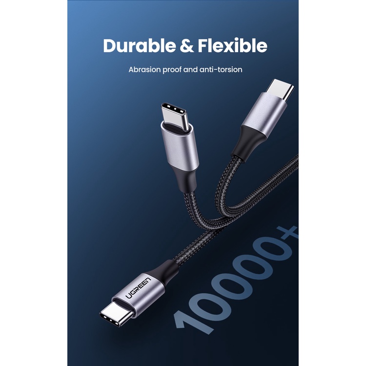UGREEN USB C to USB C Cable, 60W Type-C PD Fast Charging Cord, USB C ...