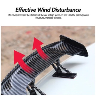 POKERFACE Universal Car Mini Tail Wing Carbon Fiber Look Mini Modified ...