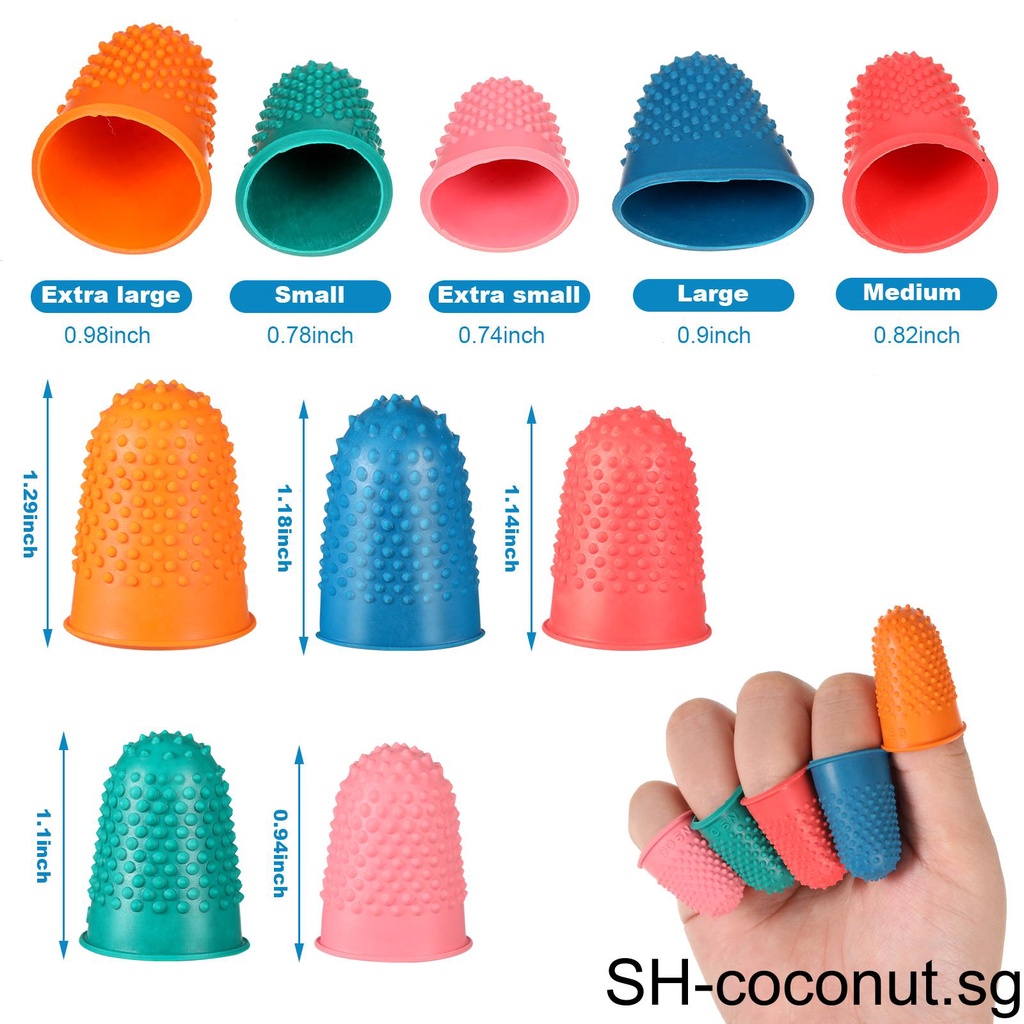 10 Pcs Fingers Cover Protective Gear Protection Training Prop Rubber ...