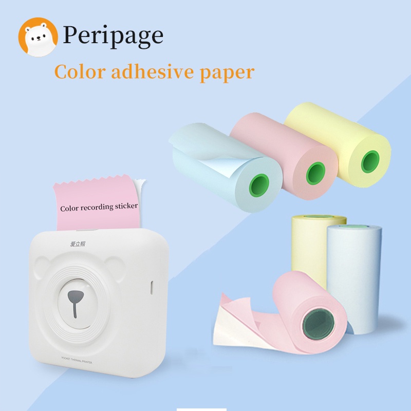 PeriPage Pererang Phomemo Mini Printer Thermal Colour sticker paper 57 ...