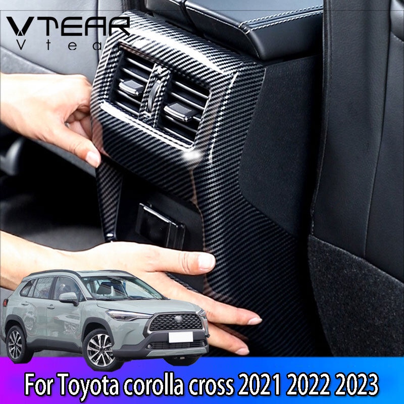 Vtear For Toyota COROLLA CROSS 2021 2022 2023 Car armrest box Rear air ...