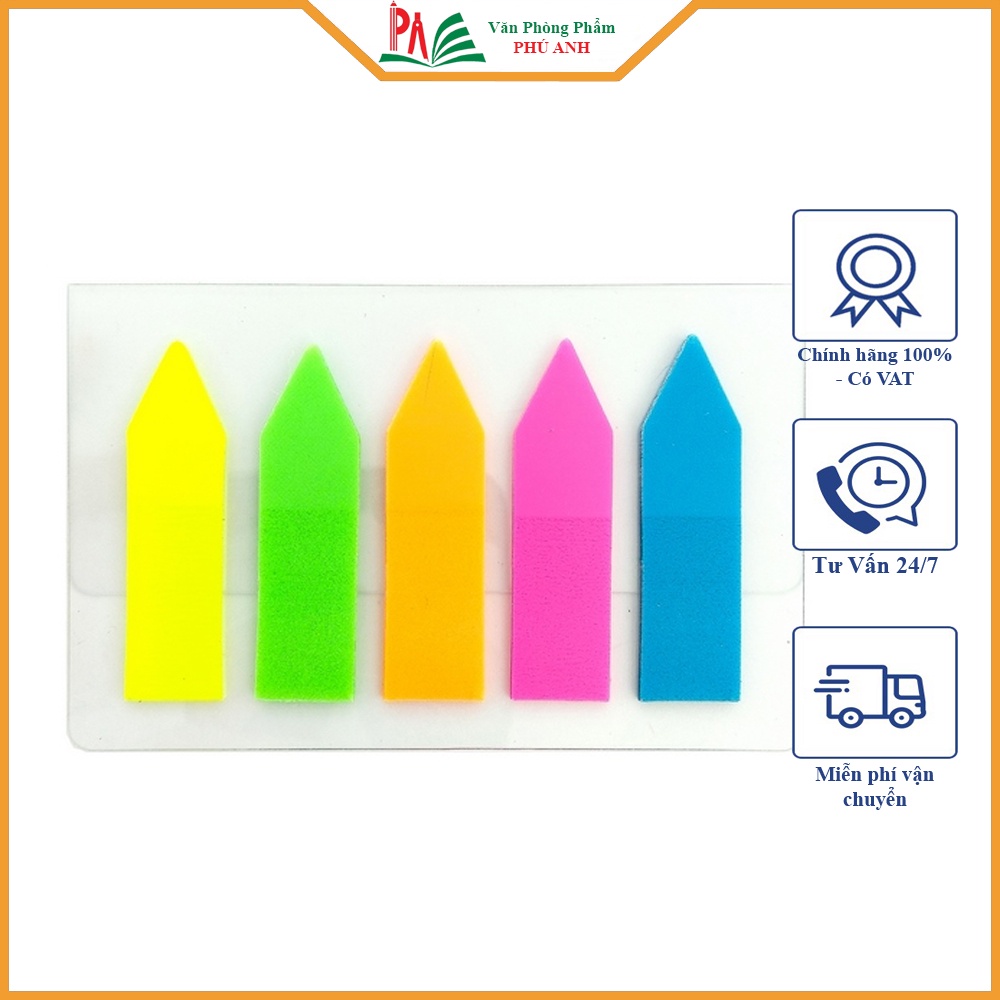 5-color arrow plastic Note paper | Shopee Singapore