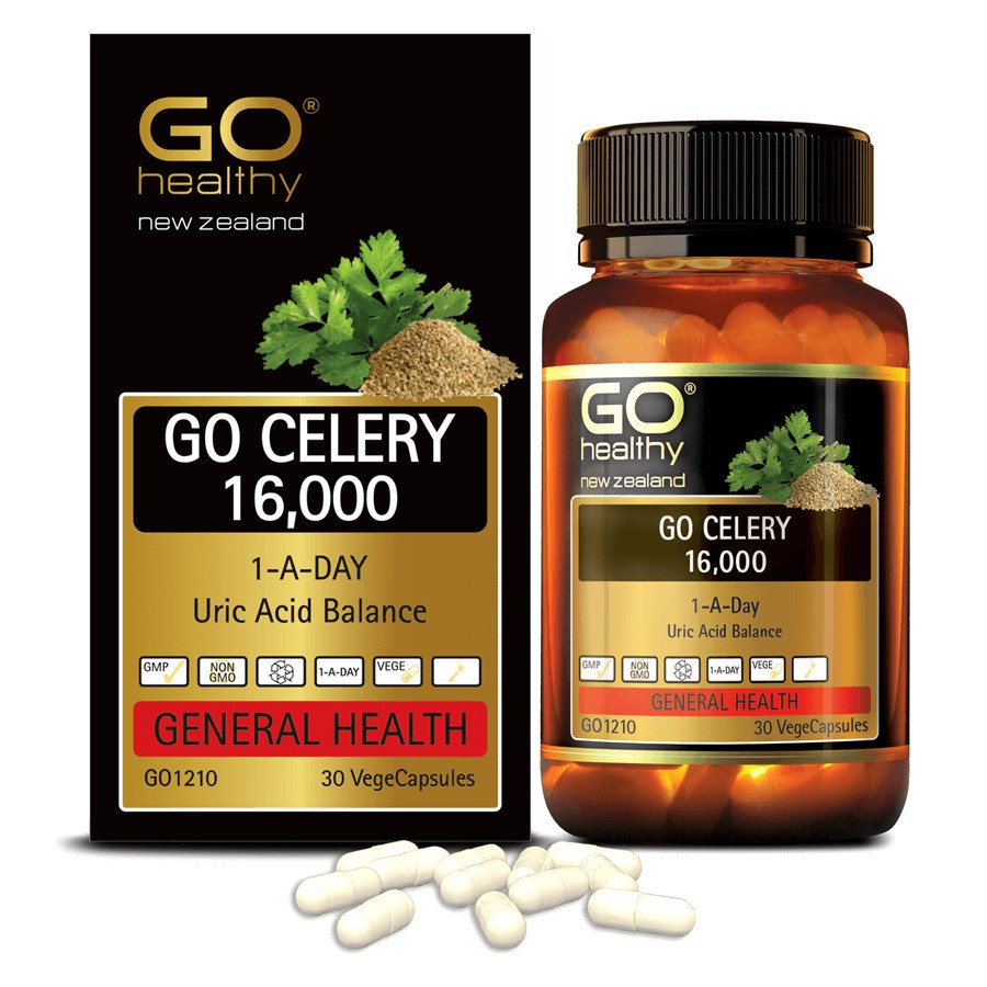 Go Healthy GO Celery 16000 Acid Balance pills prevent and support the ...
