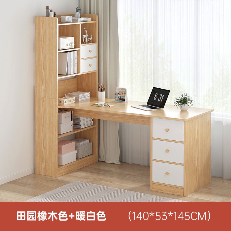 【In stock】2-level Bookshelf desk / With the drawer / Office desk ...