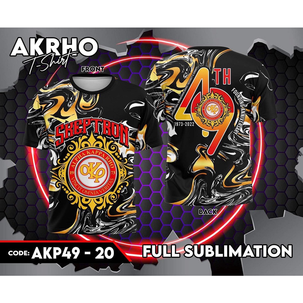 summer 49 anniversary alpha kappa rho shirt Skeptron Frat full ...