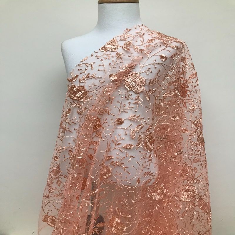 7 Colors Gauze Embroidery Lace Fabric DIY Multicolor | Shopee Singapore