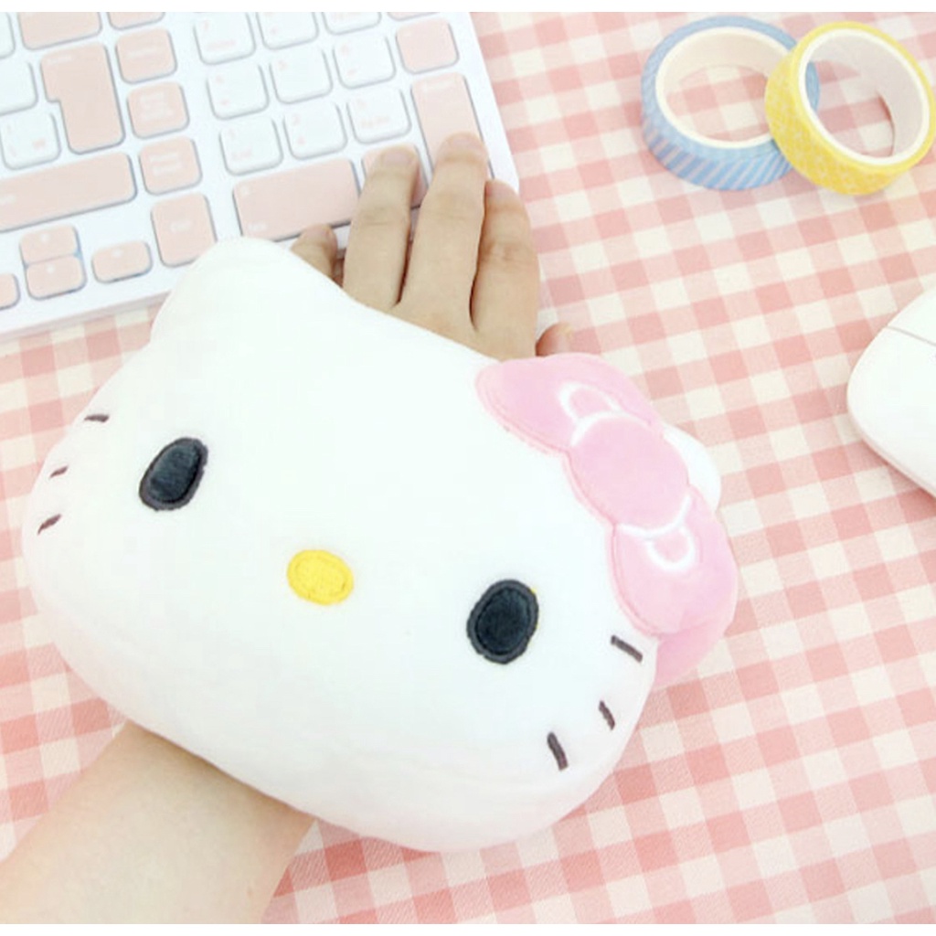 [Sanrio] Wrist Protection Hello kitty Kuromi My melody Hand Cushion ...