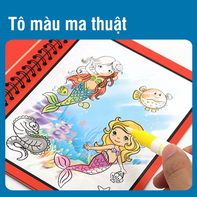 Magic Watercolor Painting (Including 4 Paintings + 1 Drawing Pen ...