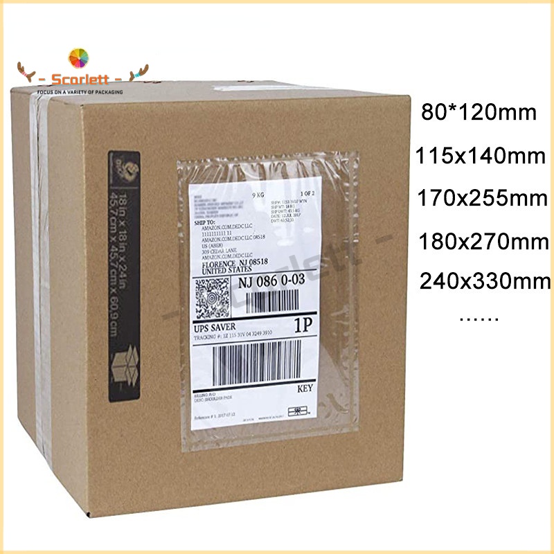 [100pcs/lot] Packing List Pouch / Back Self Adhesive Envelope Pouch Bag ...