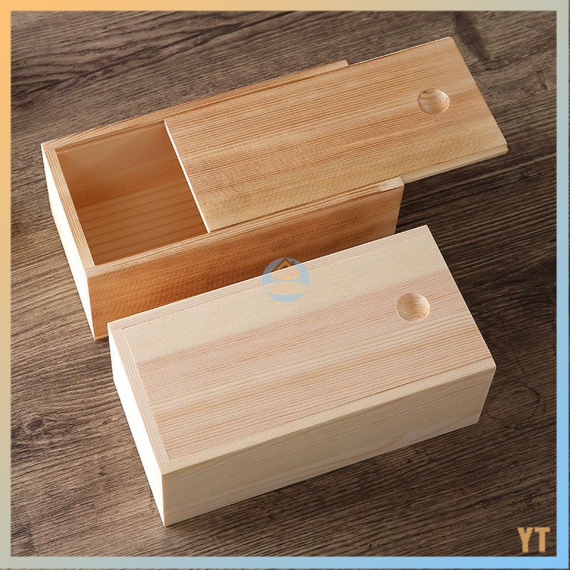 Rectangular pull-out lid solid wood wooden box Wooden box customized ...