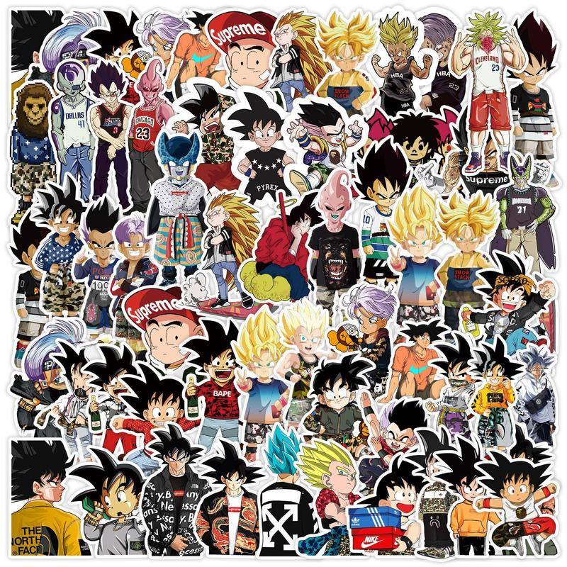 Dragon Ball stickers, Sun Wukong, Vegeta, Frieza stickers, Japanese ...