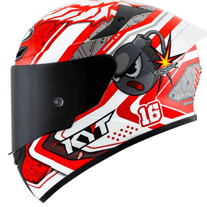Helmet KYT TT COURSE REPLICA SUPER MARIO (CLEAR VISOR) | Shopee Singapore