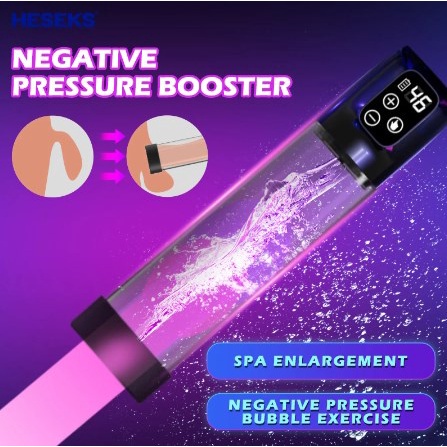 IPX7 Electric Penis Pump with 5 Suction Penis Massager Stimulator Enlargement Enhancer Male ...