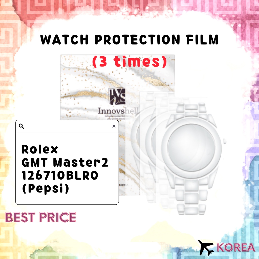 Protection Films for Rolex GMT Master2 126710BLRO (Pepsi) (3 times ...