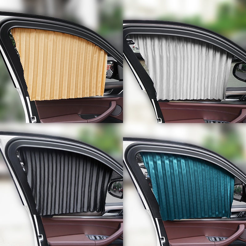 Car Sunshade Magnetic Track Privacy Curtain Automatic Retractable ...