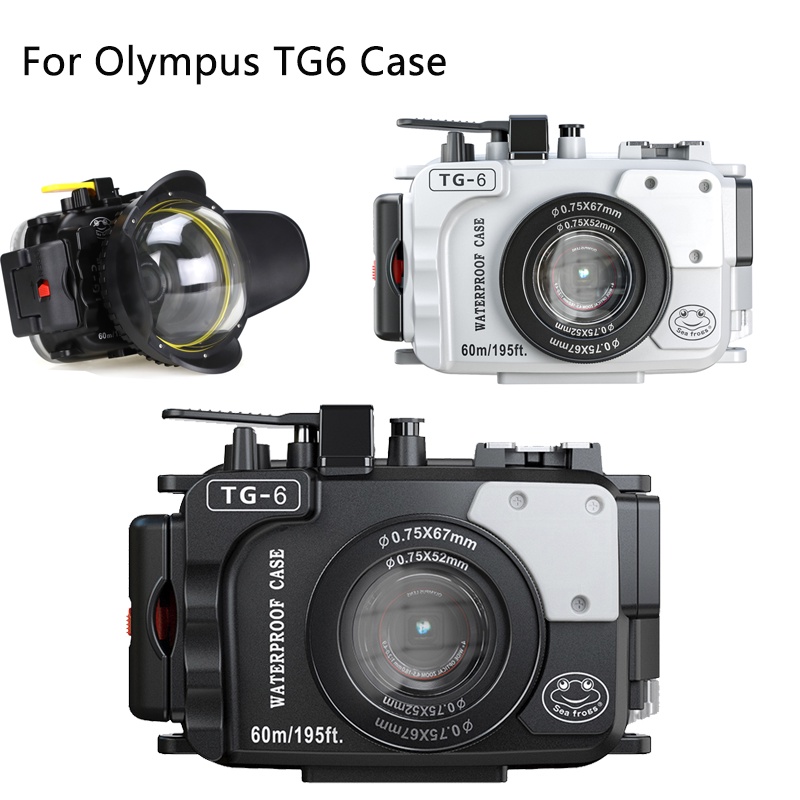 For Olympus TG6/TG7 Case 60M/195ft TG6 Underwater Diving Camera Housing ...