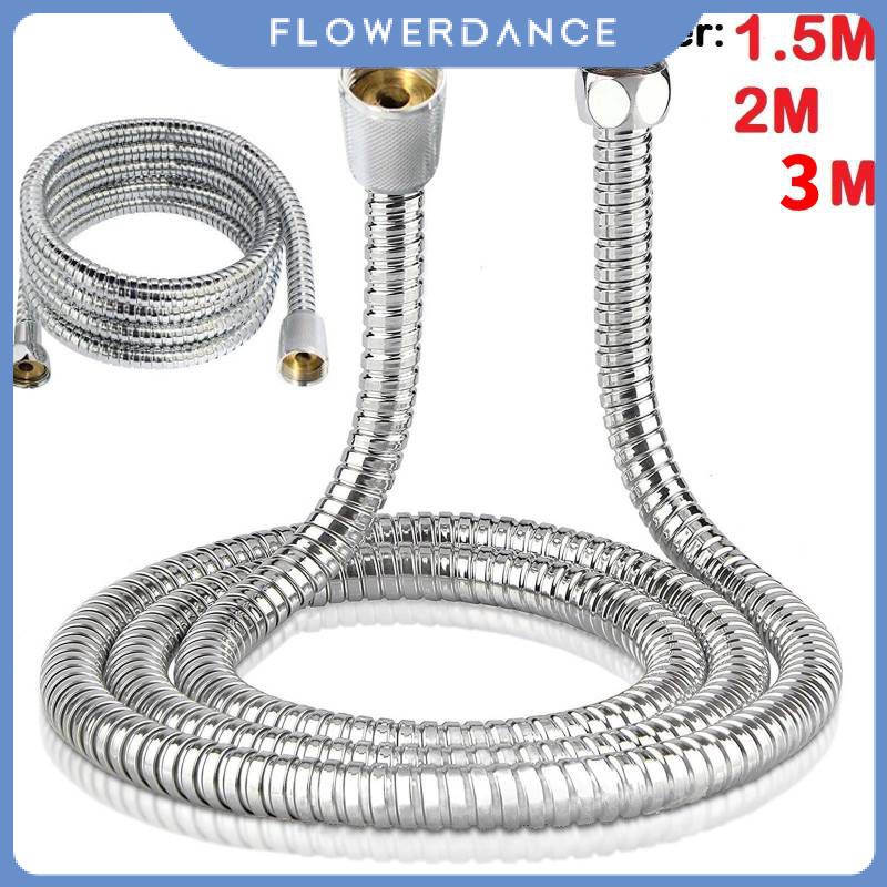 1.5 /2m /3m Stainless Steel Flexible Bathroom Bath Shower Head Hose ...