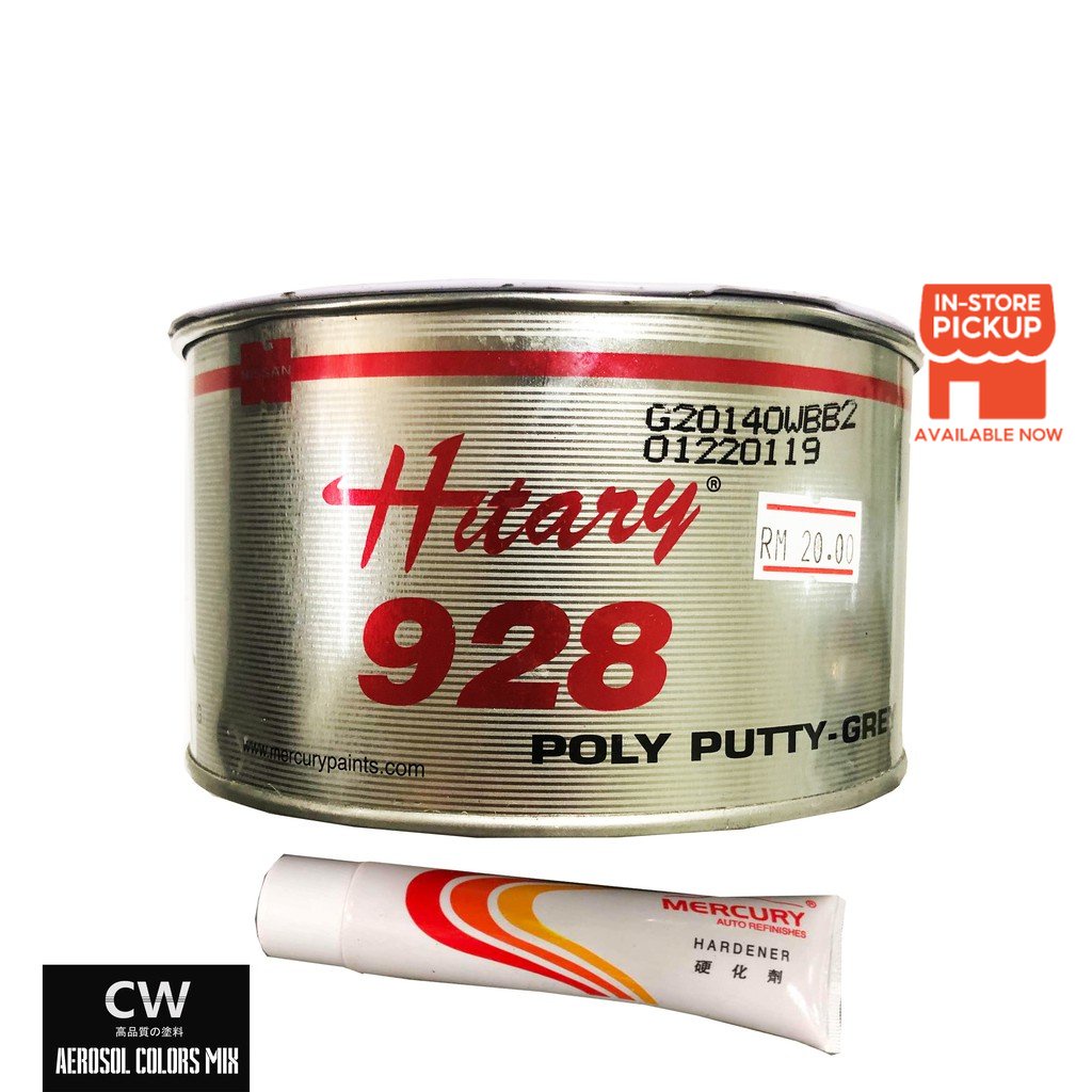 PUTTY 928 MERCURY HITARY GREY 1KG | Shopee Singapore