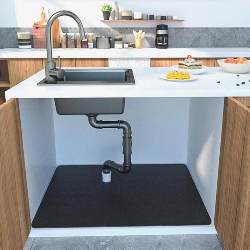 Wash Basin Drain Absorbent Pad Oil-Proof Easy Clean Anti-mold Soft ...