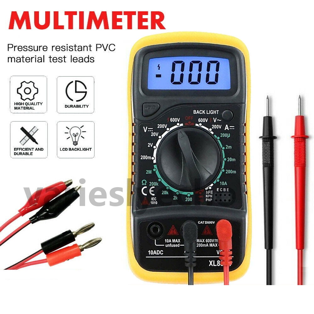 XL830L Pocket Digital Multimeter 2000 Counts Voltage Tester Home ...