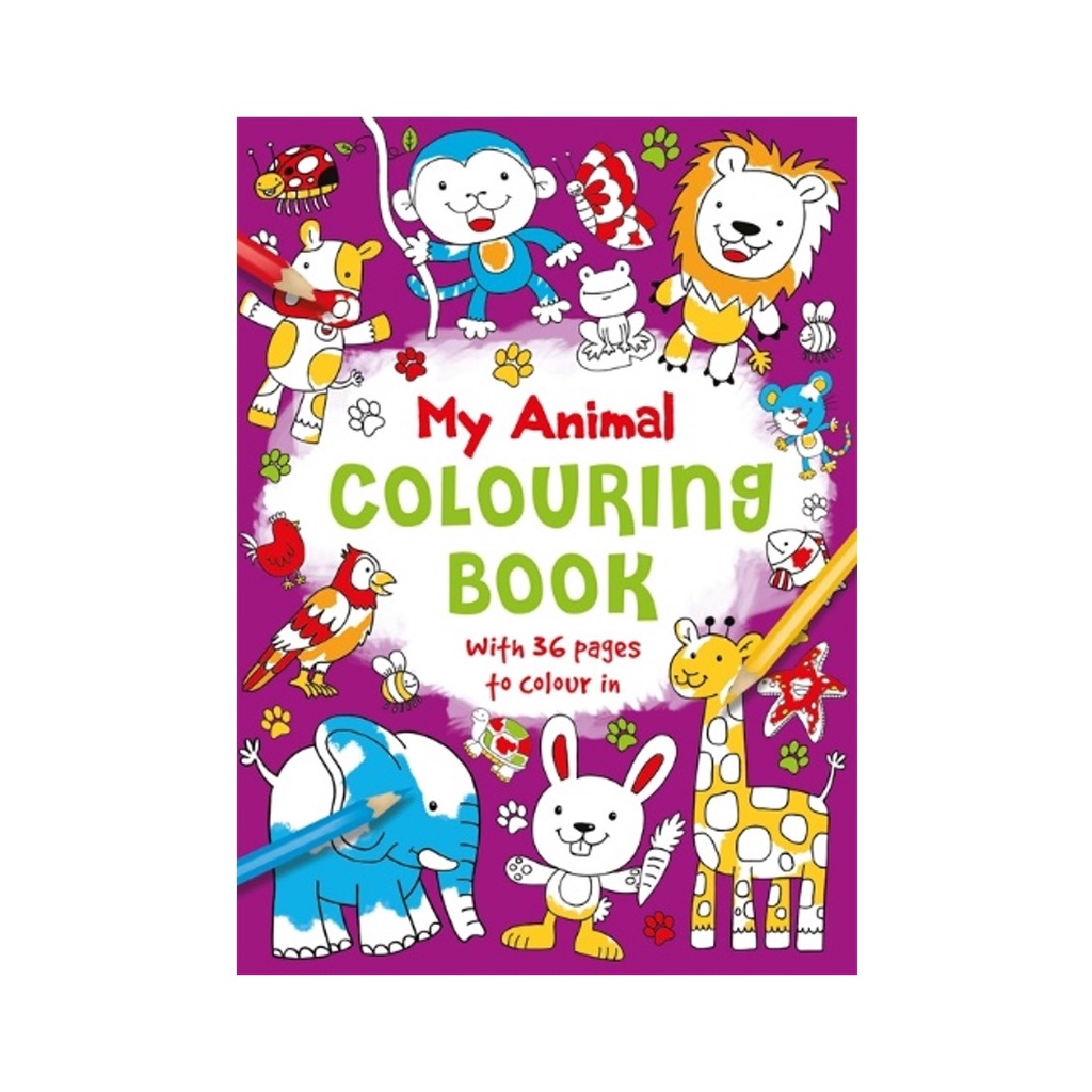 My Animal Colouring Book with Giant Pages for Kids to Colour Cute ...