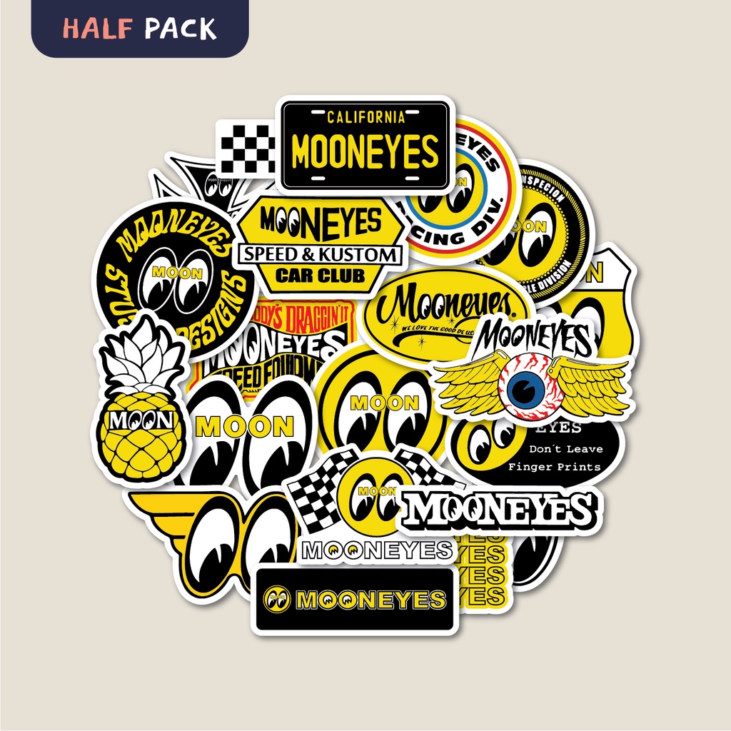Sticker PACK MOONEYES | Tumbler STICKER | Helmet SUITcase LAPTOP ...