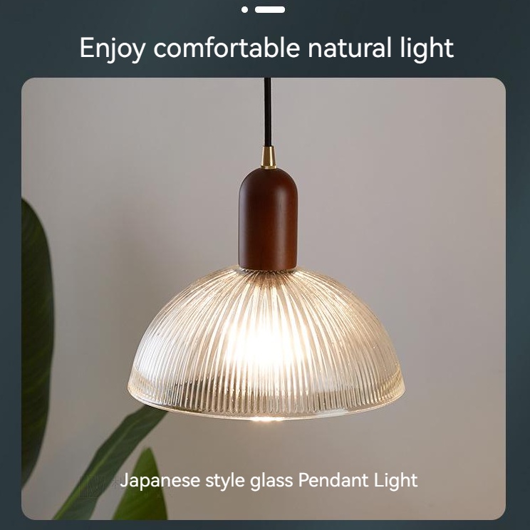Japanese retro restaurant Pendant Lamp dining table solid wood Pendant ...