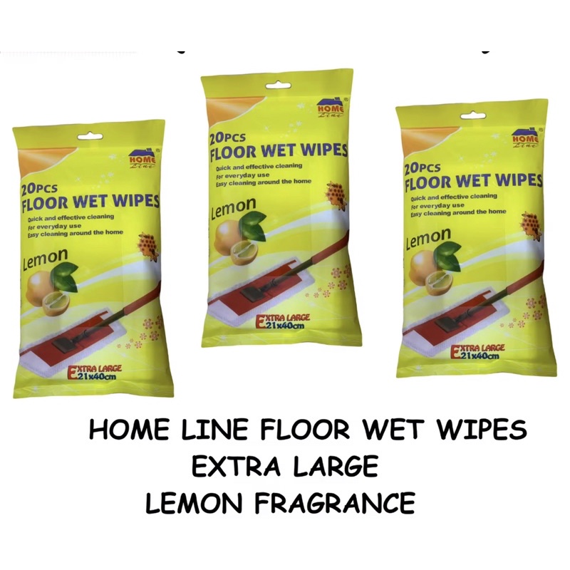 🔥SG Ready Stock🔥Homeline Floor Wet Wipes Leman Fragrance Extra Large ...