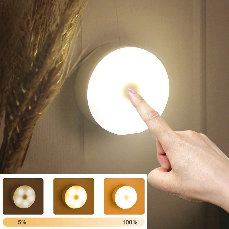 Night Light USB Rechargeable Touch Night Lamp Kitchen Wardrobe Lamp ...