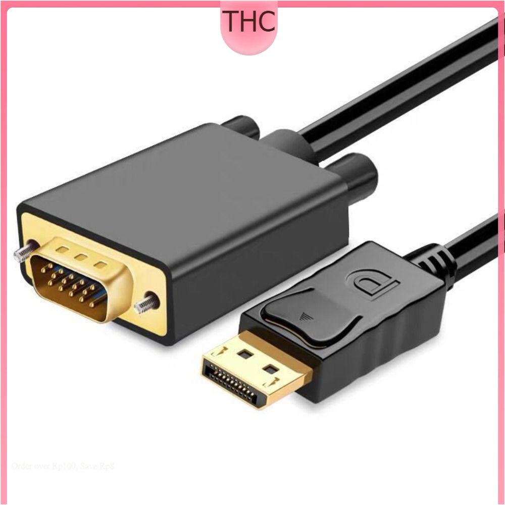 DisplayPort to VGA cable 1.8M long, DisplayPort to VGA signal ...