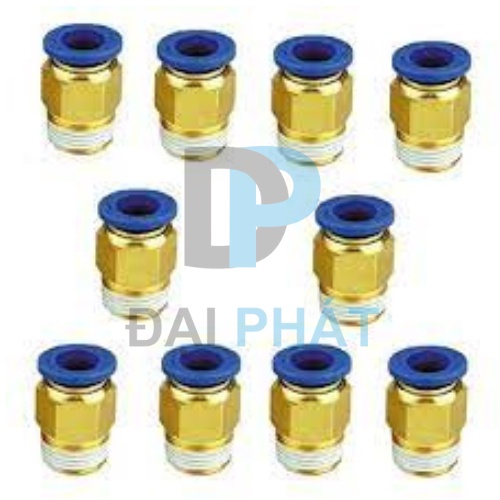 Straight Threaded PC Connector Outside Compressed Air, Mist Full Size ...