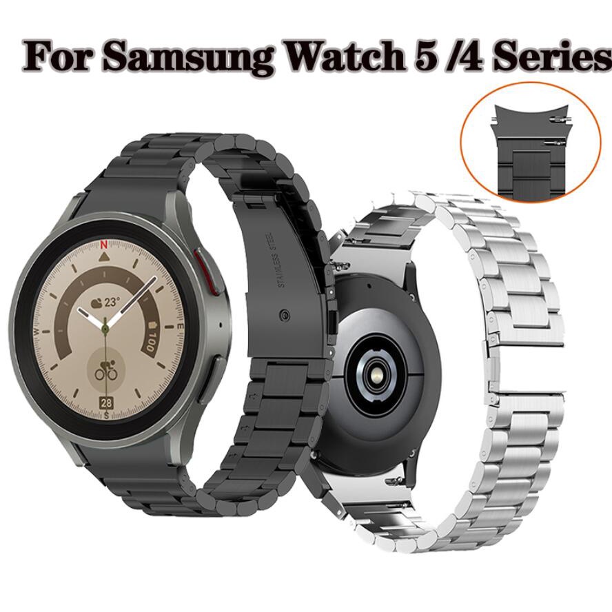 No Gaps Stainless Steel Strap for Samsung Galaxy Watch 5 4 40mm 44mm ...