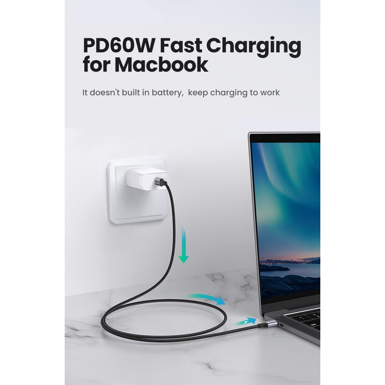 UGREEN USB C to USB C Cable, 60W Type-C PD Fast Charging Cord, USB C ...