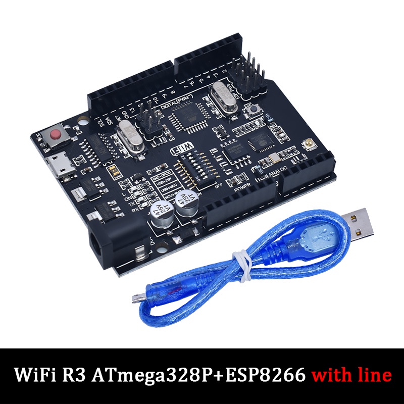UNO R3 Box ATMEGA16U2 / UNO+WiFi R3 ATMEGA328P Chip CH340G For Arduino UNO R3 Development Board ...
