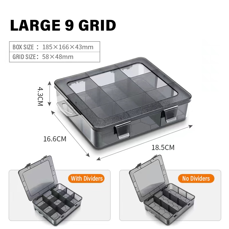 🔥Ship 24H🔥9-24 Grids Compartment Organiser Adjustable Tool Box ...