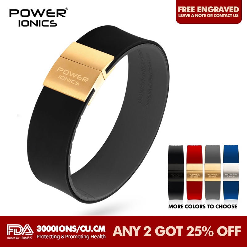 Power Ionics FDA Registration 3000 Anions New Ultra Bangle Tourmaline ...