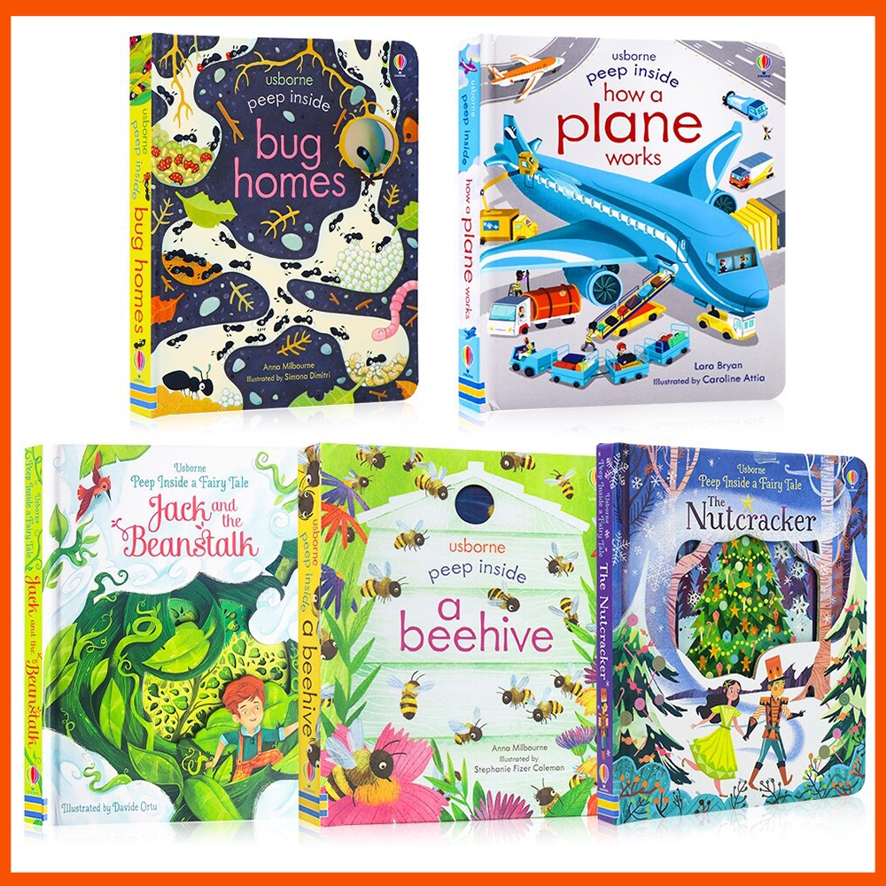 Usborne Picture Books Peep Inside Bug Homes English Educational Reading ...