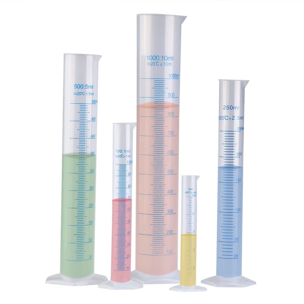 1000ml 2000ml 500ml 250ml Plastic Measuring Cylinder 10 25 50 100ml PP ...