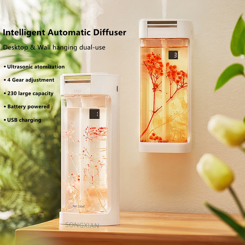 Intelligent Essential oil Diffuser Aroma Nebulizer Household Wireless ...