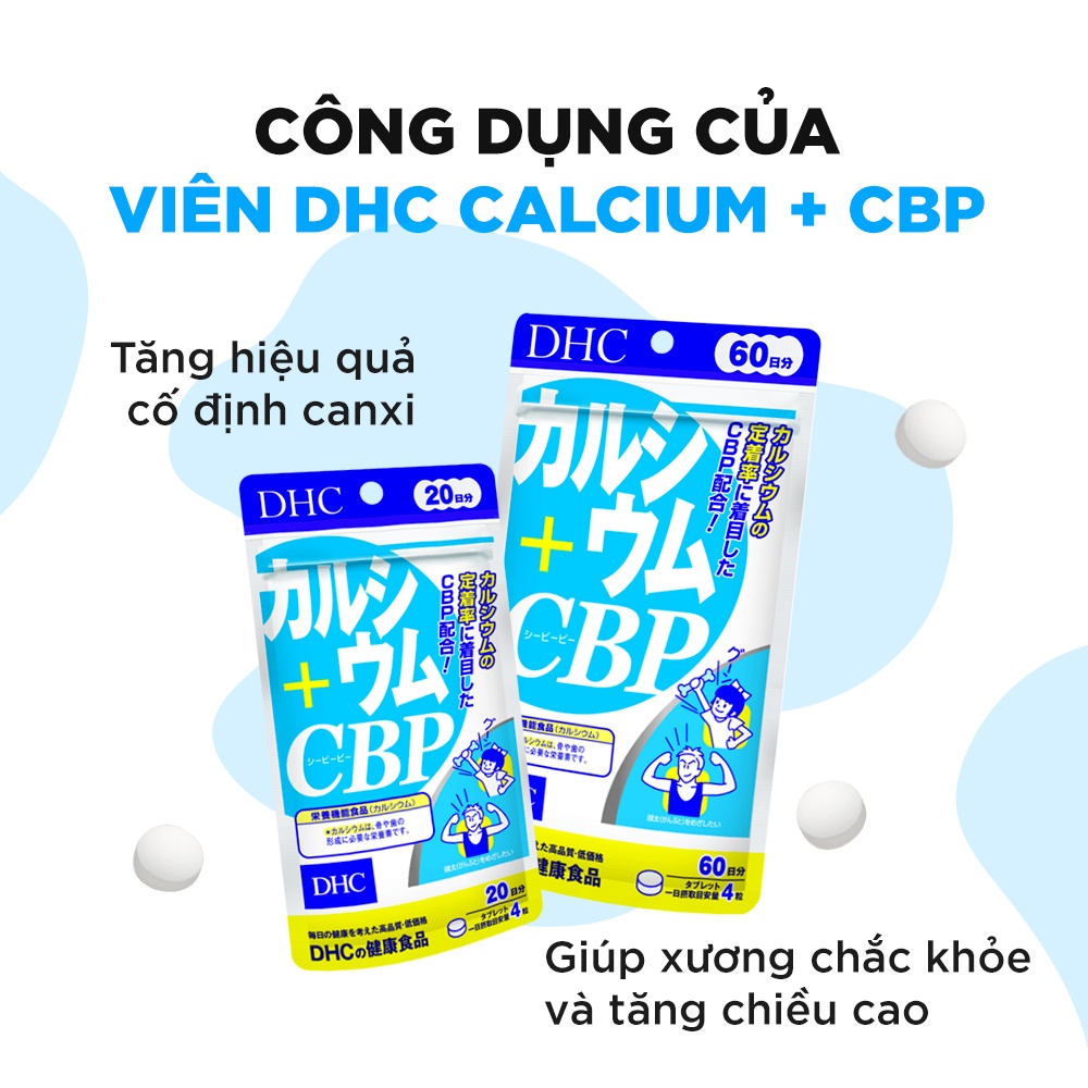 Dhc Calcium + CBP Calcium + CBP Supplements Help Strengthen Bones, Relieve Bone And Joint Pain ...