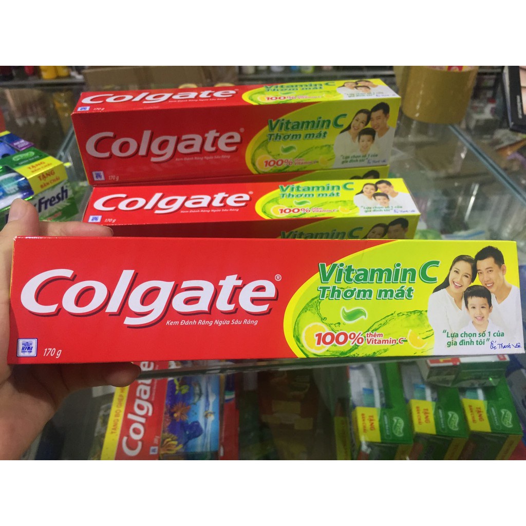 Colgate Vitamin C toothpaste 170g tube, fragrant and prevents tooth ...